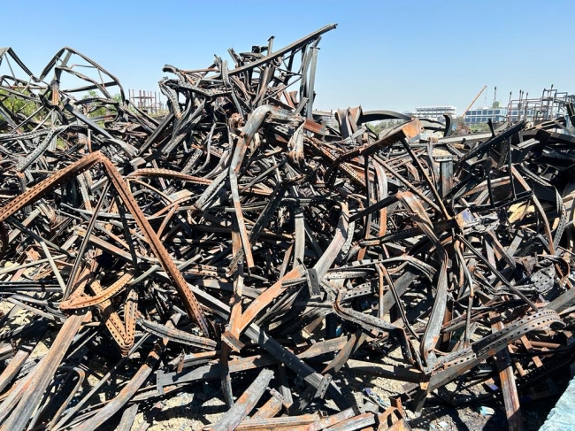 Fire Affected Light MS Scrap