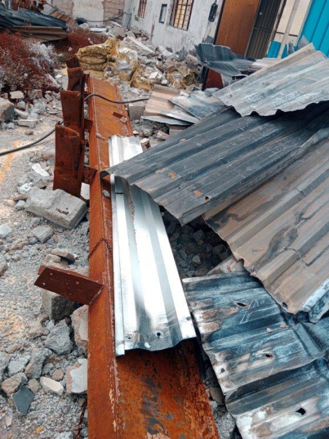 Fire Affected GI Metal