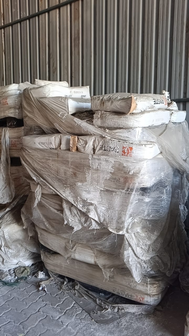 Water affected PVC Paste Resin Stocks Material