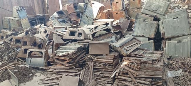 Fire Affected Stock various types & building scrap