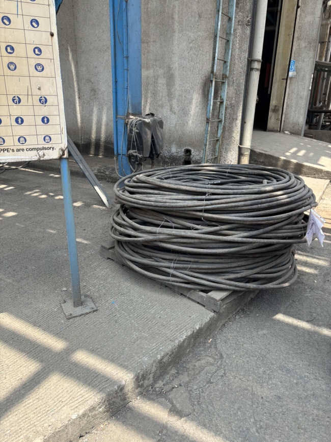 Hit & Cut affected Copper Cables Scrap material